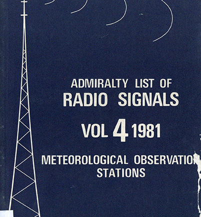 Admiralty list of Radio Signals vol. 4 | LABORATÓRIO DA MEMÓRIA